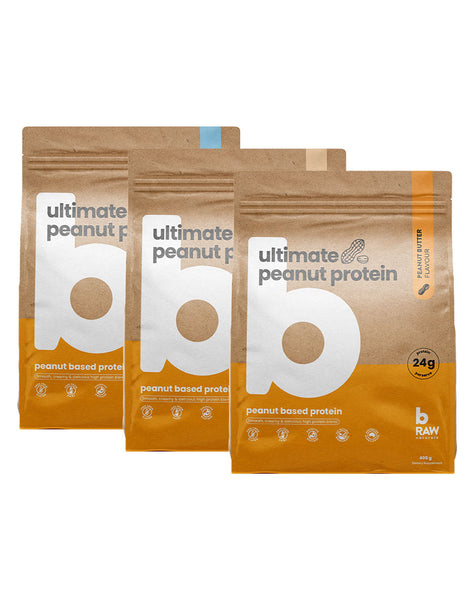 Ultimate Peanut Protein Triple Stack (400g) by bRaw