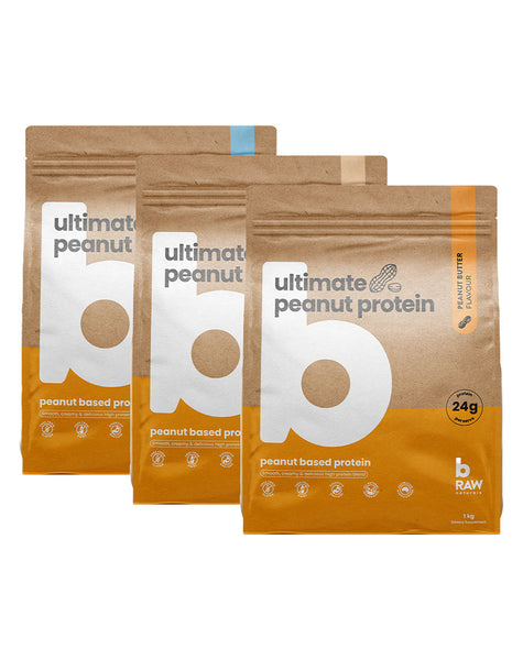 Ultimate Peanut Protein Triple Stack (1kg) by bRaw